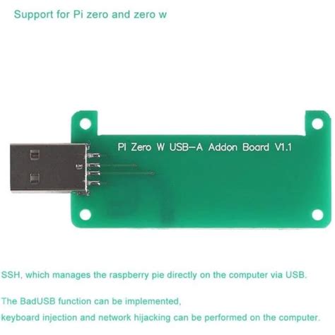 Raspberry Pi Zero W Zero Usb A Adapter Addon Board Iduino