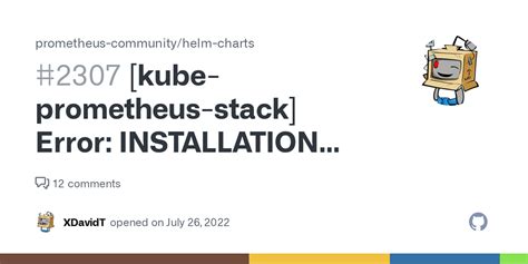 Kube Prometheus Stack Error Installation Failed Create Failed To Create Secret Shhelm