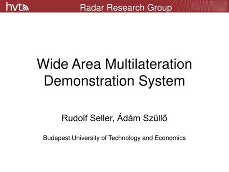 Ppt Wide Area Multilateration Demonstration System Powerpoint