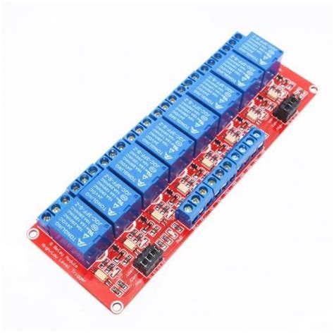 Jual 8 Channel Relay Module 24v Opto Isolation Supports HIGH LOW Trigger Kota Batam DI