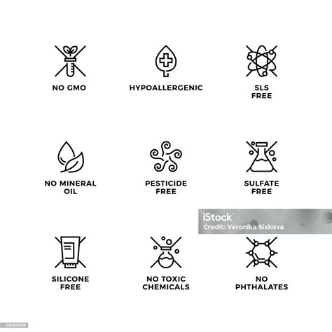디자인 요소 로고 디자인 템플릿 아이콘 및 천연 및 유기 화장품용 배지의 벡터 세트 아이콘에 대한 스톡 벡터 아트 및 기타
