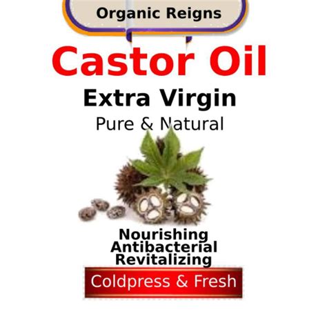 Pure Castor Oil First Cut Cold Pressed Extra Virgin Castor Oil With Nutty Smell For Body