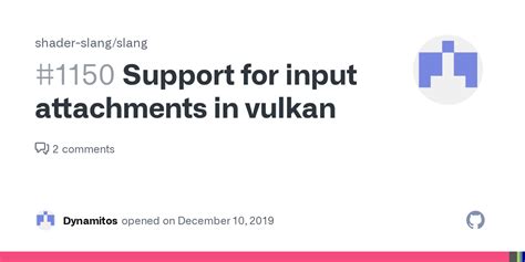 Support For Input Attachments In Vulkan · Issue 1150 · Shader Slang