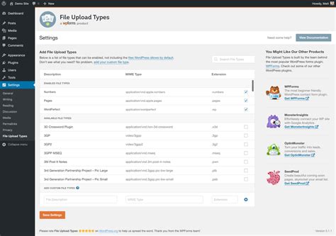 wordpress 용 file upload types by wpforms 다운로드