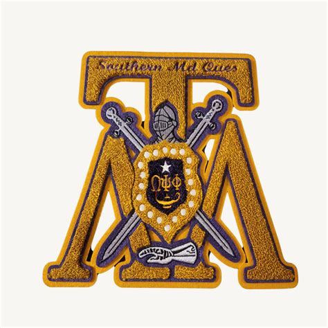 tau lambda lambda chenille patch que essentials