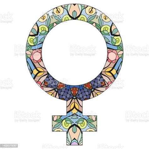 장식을위한 금성 기호의 벡터 손으로 그린 일러스트레이션 T 셔츠에 대한 스톡 벡터 아트 및 기타 이미지 T 셔츠 개념