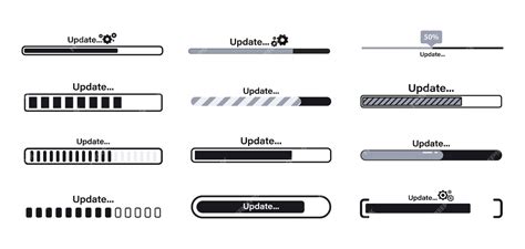 Premium Vector Download Update And Upgrade System Bar Or Indicators Upgrade Application