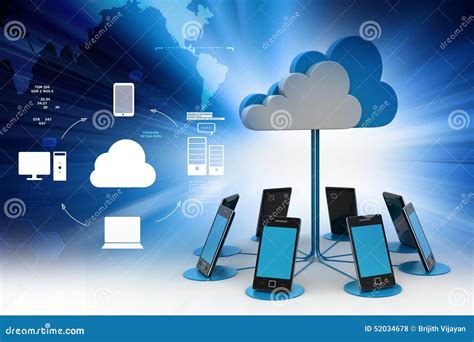 concepts cloud computing devices stock illustration illustration of communications generated