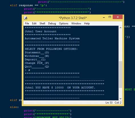 Automated Teller Machine System Using Python With Source Code