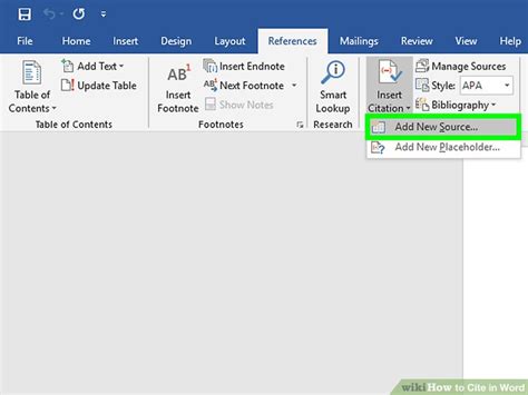 3 Ways To Cite In Word WikiHow