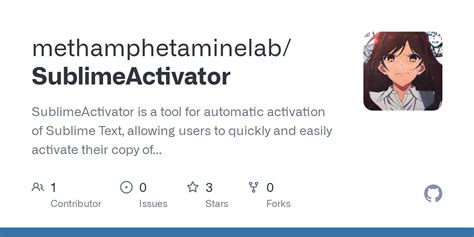 Github Methamphetaminelabsublimeactivator Sublimeactivator Is A Tool For Automatic