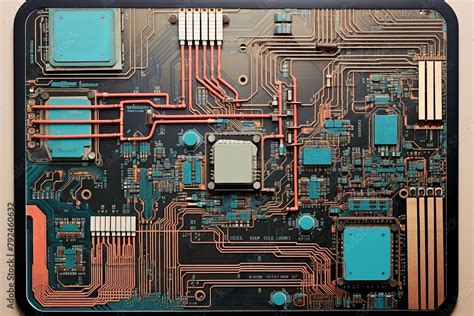 Transistor Diagram Mouse Pads Electric Circuit Board Layout Patterns Stock Illustration Adobe