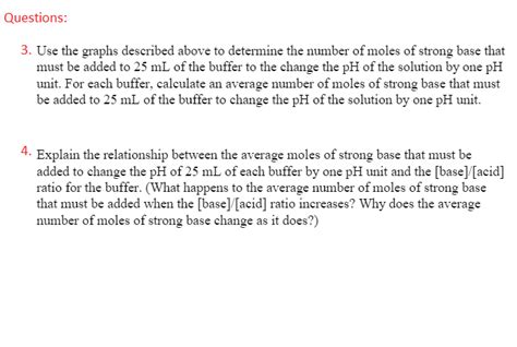 Solved Information Given Part I Preparing Buffer Solutions