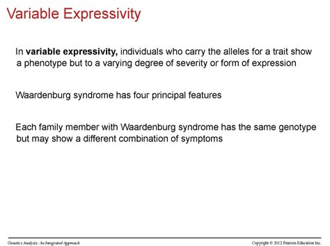Genetics 2 14 Variable Expressivity In Variable Expressivity