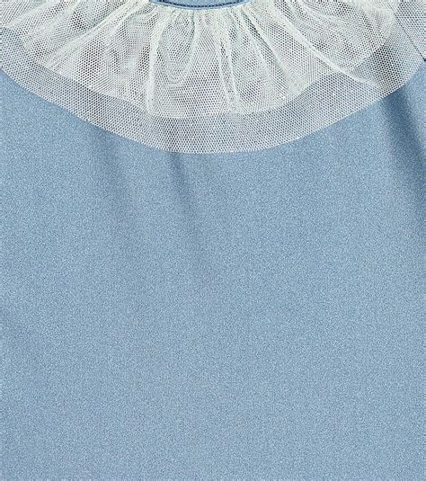 Laguna Azul Tulle Trimmed Swimsuit In Blue Suncracy Mytheresa