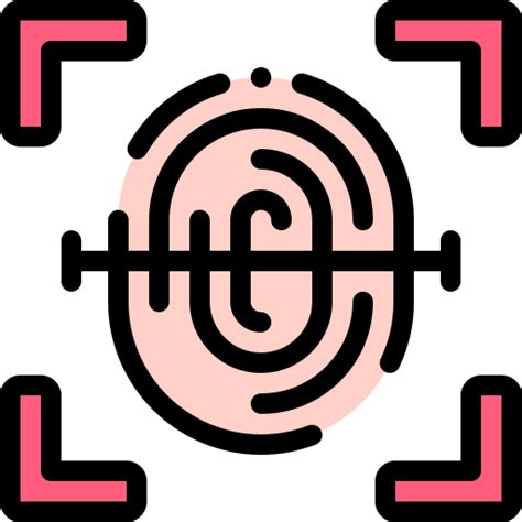 Fingerprint Detailed Rounded Lineal Color Icon