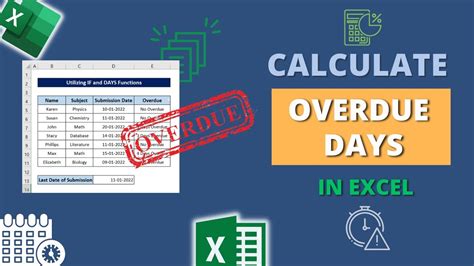 How To Calculate Overdue Days In Excel YouTube
