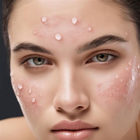 Premium Ai Image Rashes And Acne On The Face