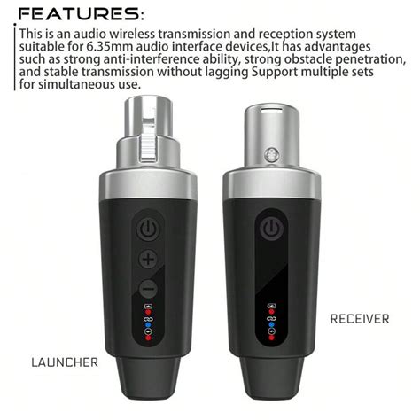 Wireless Microphone Transmitter Receiver Plug On Xlr Microphone Wireless System For Dynamic