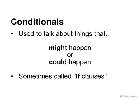First Conditionals General Gramma English Esl Powerpoints