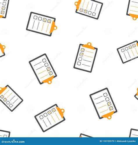 To Do List Seamless Pattern Background Business Flat Vector Ill Stock Vector Illustration Of