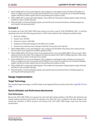 Xilinxaxi Uart PDF