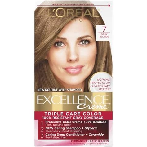 Loreal Paris Excellence Creme Hair Color Dye 7 Dark Blonde Price