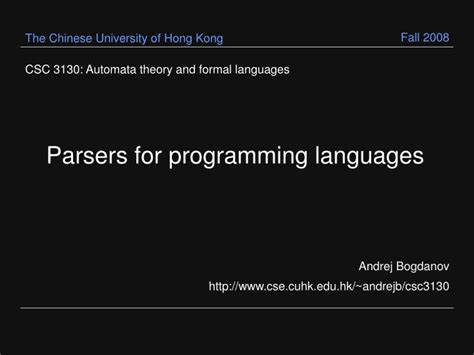 PPT CSC Automata Theory And Formal Languages PowerPoint Presentation ID