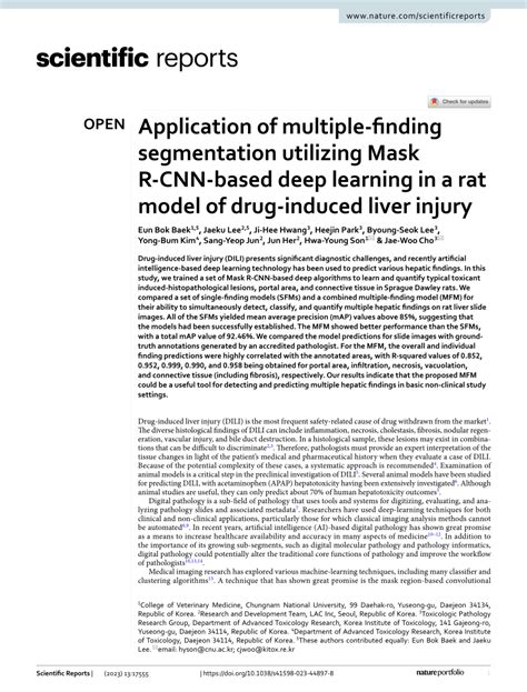 Pdf Application Of Multiple Finding Segmentation Utilizing Mask R Cnn Based Deep Learning In A