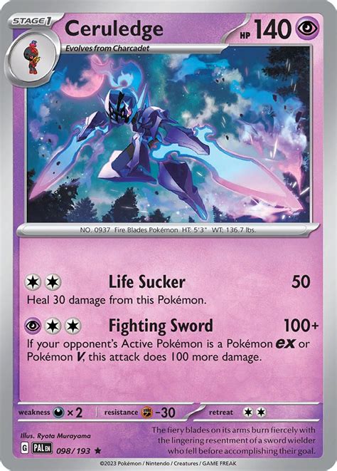 Ceruledge 098193 Pokémon Myp Cards