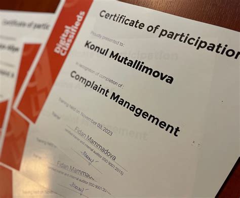 Amina Aliyeva On Linkedin Complaint Management Training For Digital