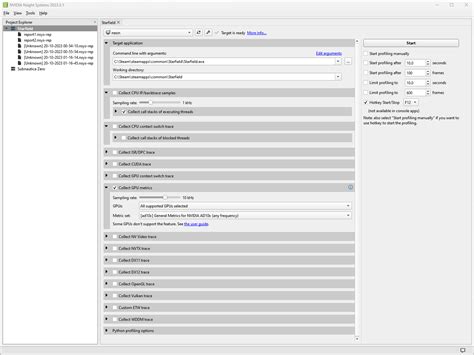 Nsight Systems Fails To Start The Application Full Logs And Screenshots Provided Profiling