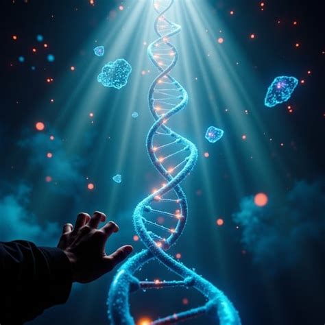 Free Genetic Code Illuminated Image Dna Genetics Helix Download