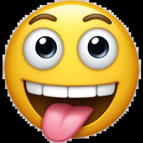 Face With Tongue Sticking Out Crazy Emoji Ai Emoji Generator
