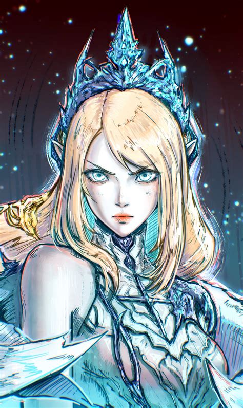 Jill Warrick And Shiva Final Fantasy And More Drawn By Kuroiitulip Danbooru