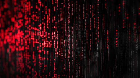 Binary Code On Black Background Premium Ai Generated Image