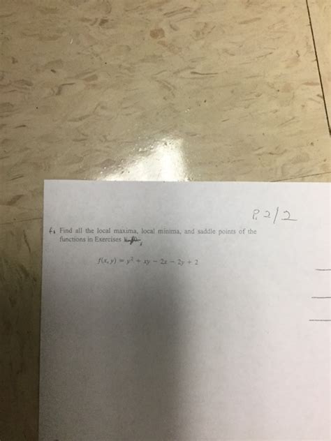 Solved Fs Find All The Local Maxima Local Minima And