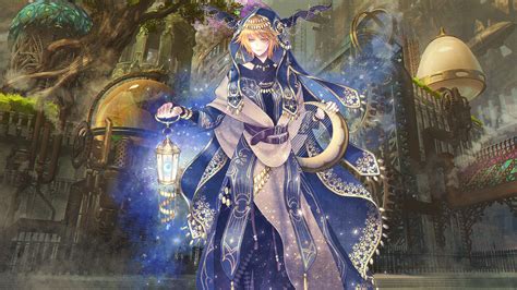 Dairoku Ryouhei 1babe Belt Blonde Hair City Gears Gold Trim Harp Holding Holding