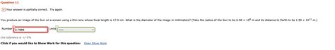 Solved Question 6 Your Answer Is Partially Correct Try