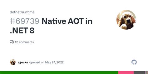 Native AOT In NET Issue Dotnet Runtime GitHub