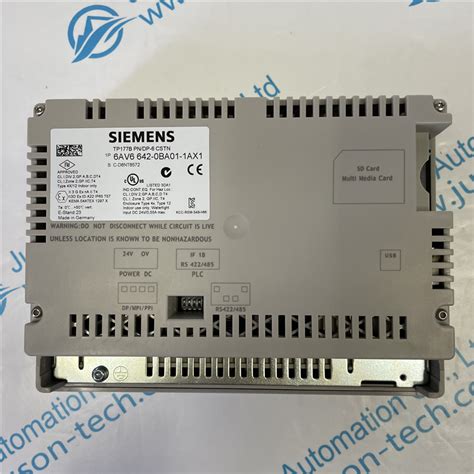 Siemens Touch Screen 6av6642 0ba01 1ax1 Simatic Tp 177b 6 Pndp Stn