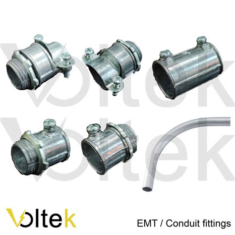 Emt Conduit Fittings And Emt Connector Size 12 34 1 Emt Straight