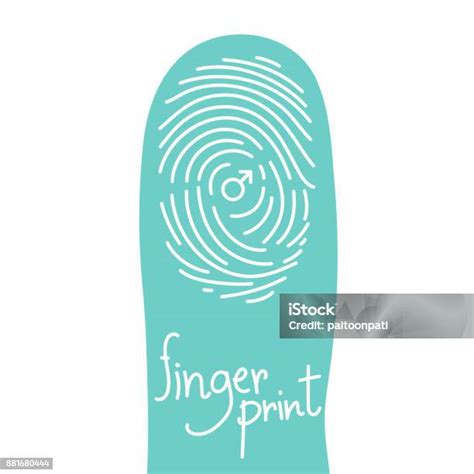지문 스캔 손가락 실루엣 남성 성별 기호 개념 아이디어 일러스트 흰색 배경 그리고 지문 텍스트 복사 공간에 격리 설정에 감지기에