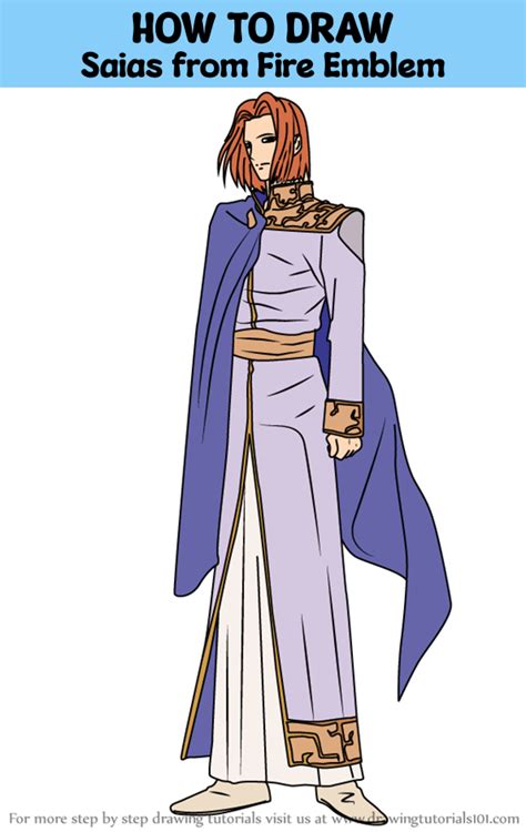 How To Draw Saias From Fire Emblem Fire Emblem Step By Step