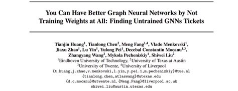 LoG2022最佳论文不用训练模型参数也能得到更好的GNN 智源社区