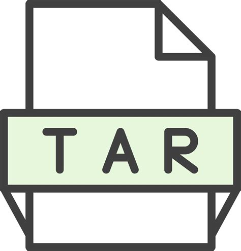 Tar File Format Icon 15692542 Vector Art At Vecteezy