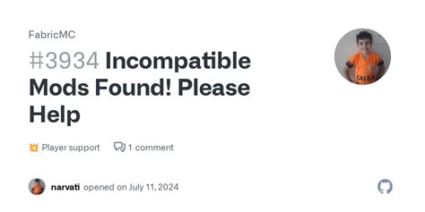 Incompatible Mods Found Please Help FabricMC Discussion GitHub