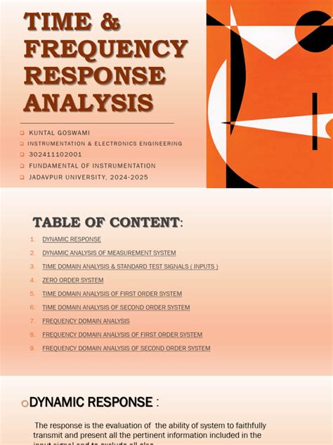 Time And Frequency Response Analysis Pdf Damping Telecommunications Engineering