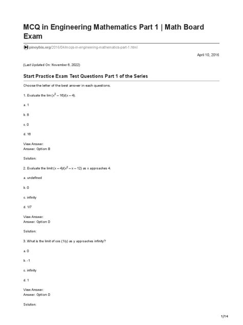 Mathematics Part 1 Math Board Exam Pdf Sphere Area