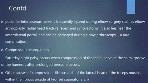 Radial Nerve Anatomy And Injuries Pptx